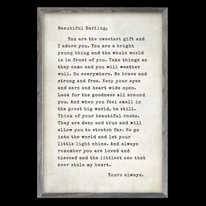 Beautiful Darling Quote Sign, Beautiful Darling Framed Canvas Sign ...