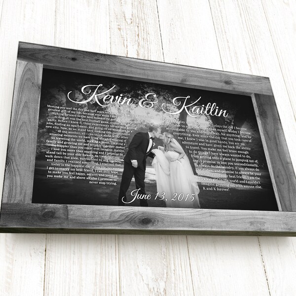 Wedding Vows Framed - Etsy