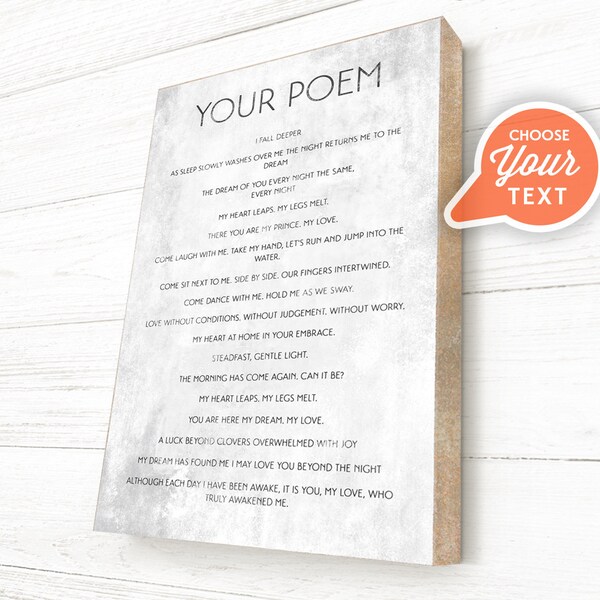 Custom Poem Print - Etsy