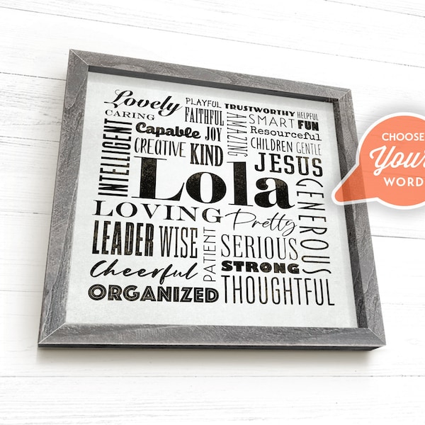 Word Art Canvas - Etsy