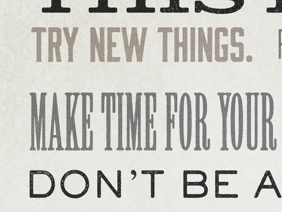 This is Your Life Sign Inspirational Quote College - Etsy