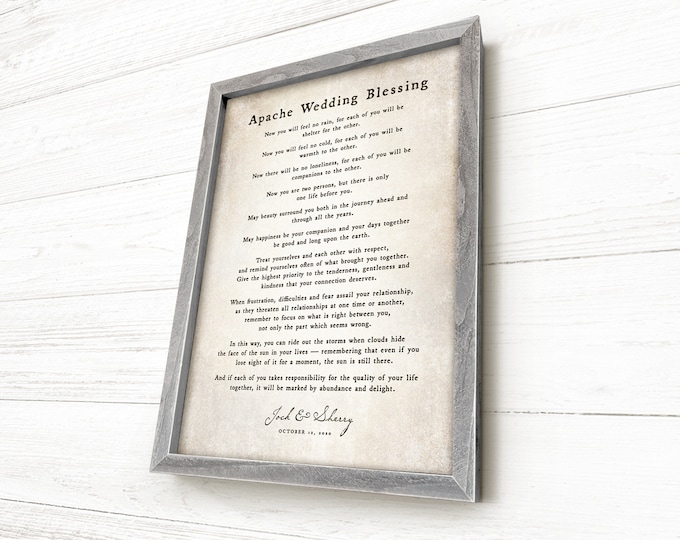 Apache Wedding Blessing - Etsy