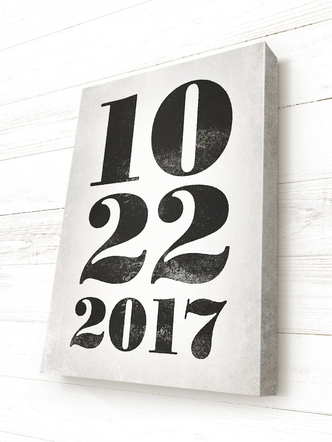 Wedding Date Sign Anniversary Date Sign Canvas Custom Date - Etsy