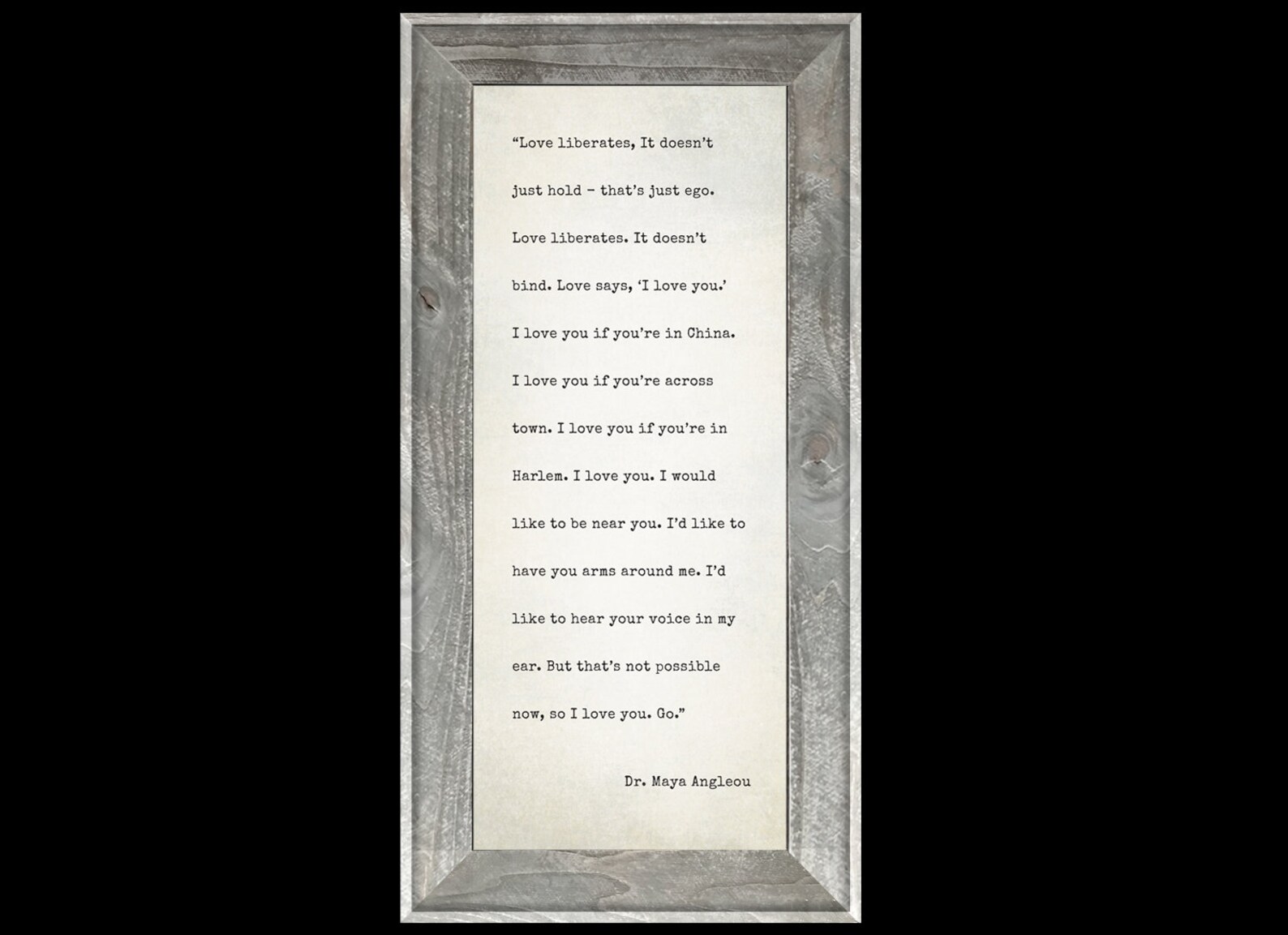 Framed Personalized Canvas Poem Long Poem Custom Poem Print Etsy