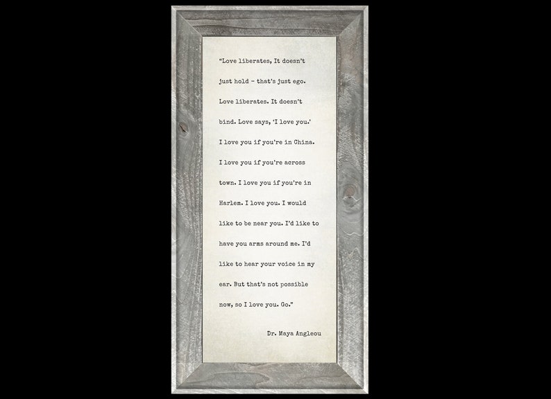 Framed Personalized Canvas Poem Long Poem Custom Poem Print - Etsy