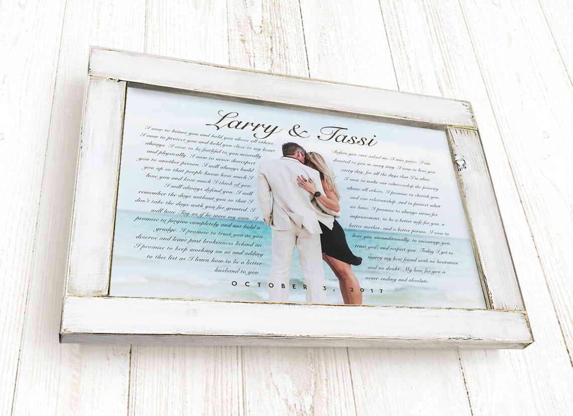 Wedding Vows Framed Framed Wedding Vows Wedding Vows Canvas - Etsy