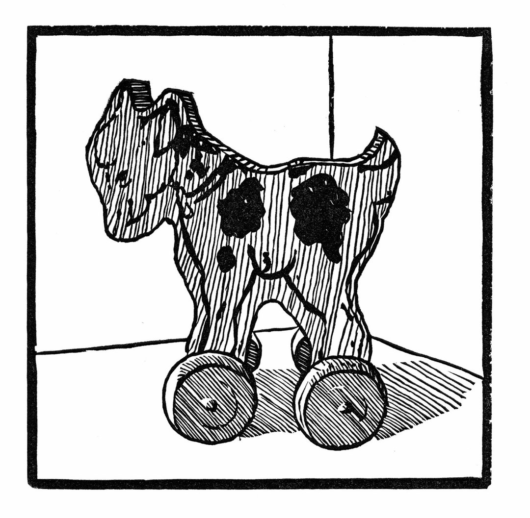 Animal Nik-naks Goat Linocut - Etsy