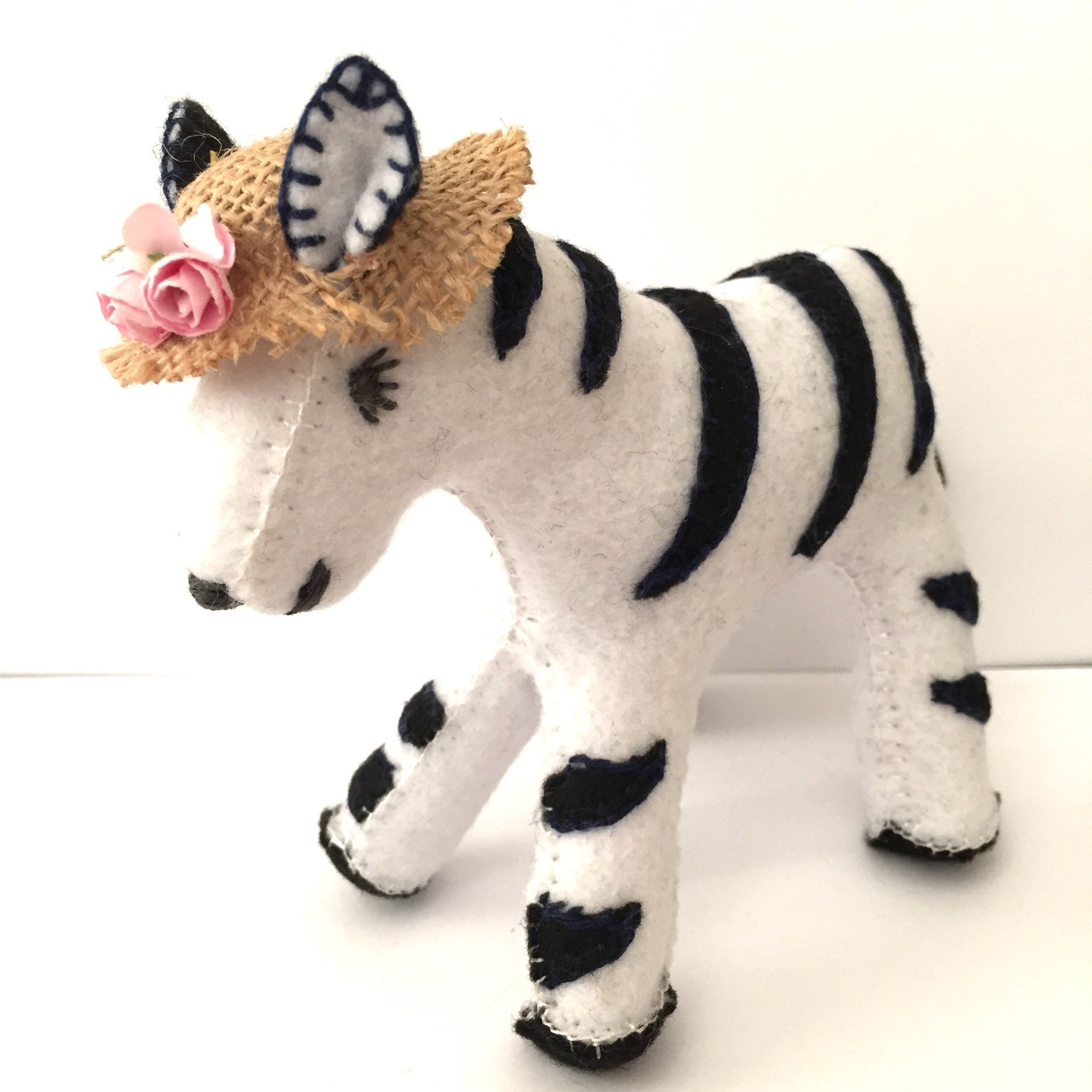 Felt Zebra Sewing Pattern Plushie Toy Tutorial - Etsy UK