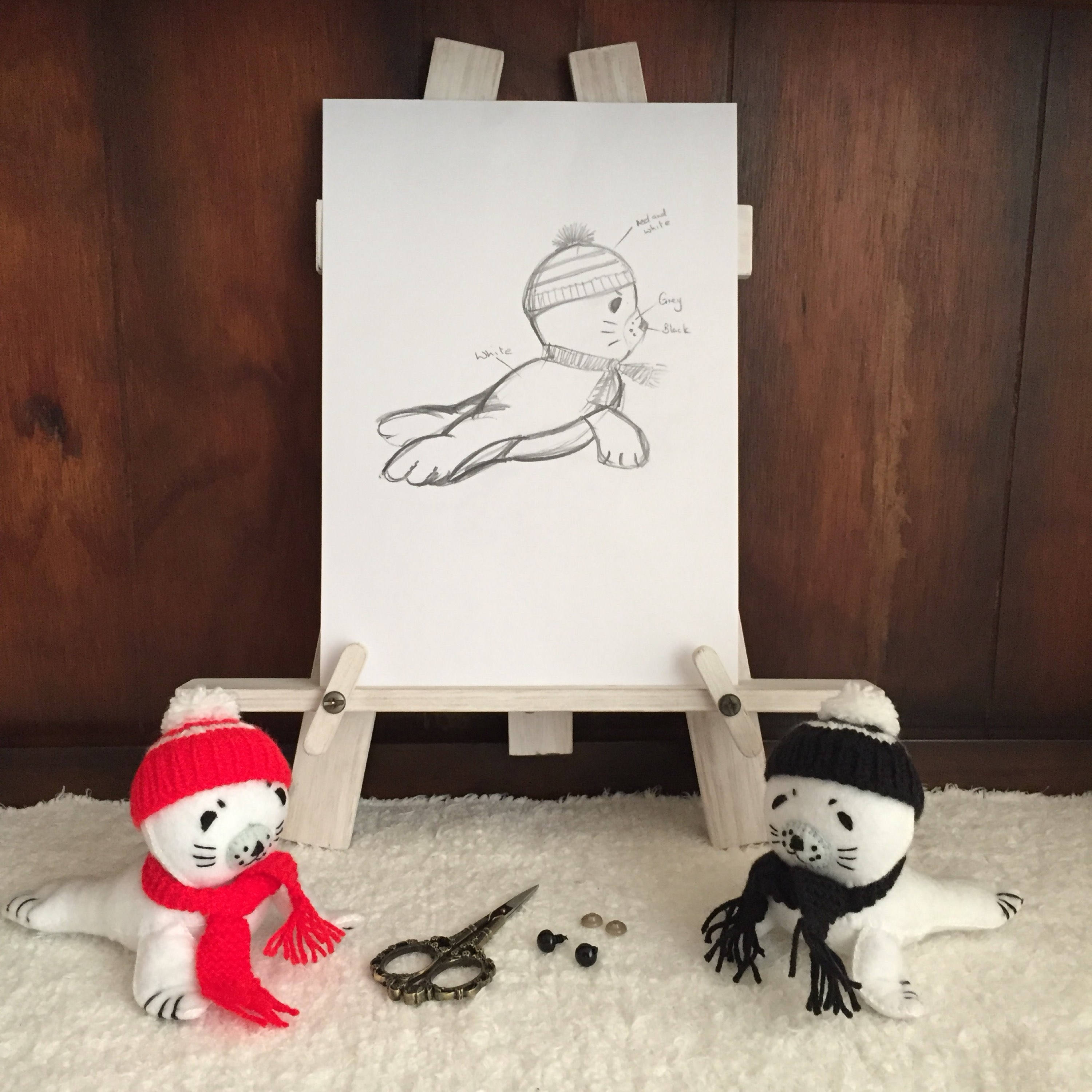 Felt Seal Sewing Pattern Felt Seal Plushie Toy Seal | Etsy