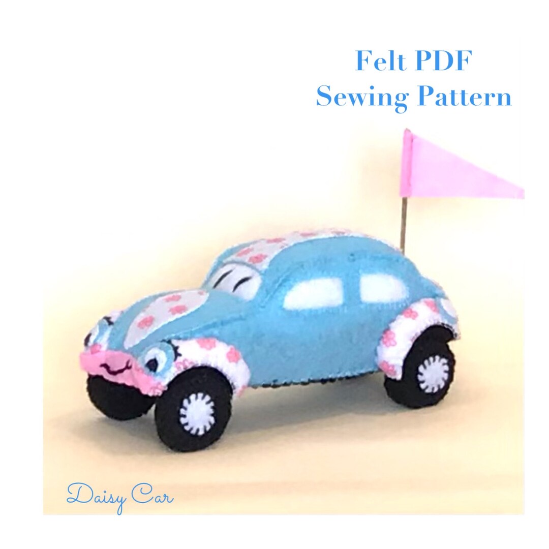 Felt Car Sewing Pattern: DIY Kids Toy (PDF Pattern) - Etsy