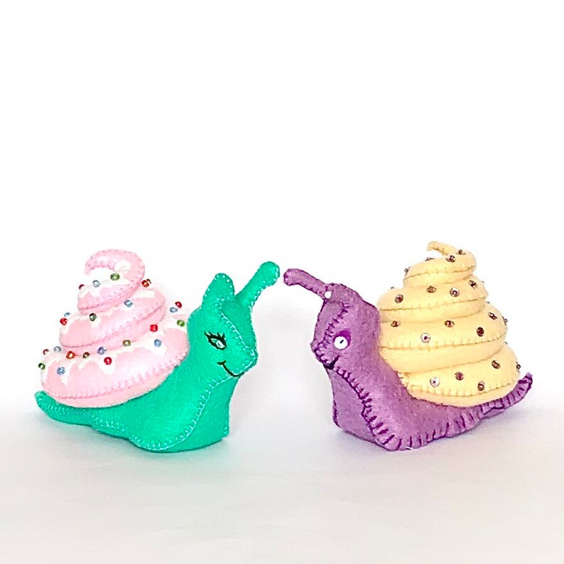 Felt Ice Cream Snail Sewing Pattern, Toy Felt PDF Snail Sewing Pattern ...