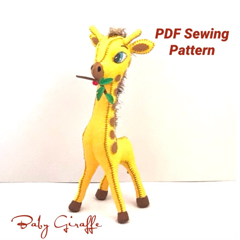 Felt Giraffe Sewing Pattern Plushie Giraffe Cute Giraffe | Etsy