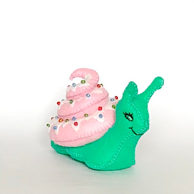 Felt Ice Cream Snail Sewing Pattern Toy Felt PDF Snail Sewing - Etsy
