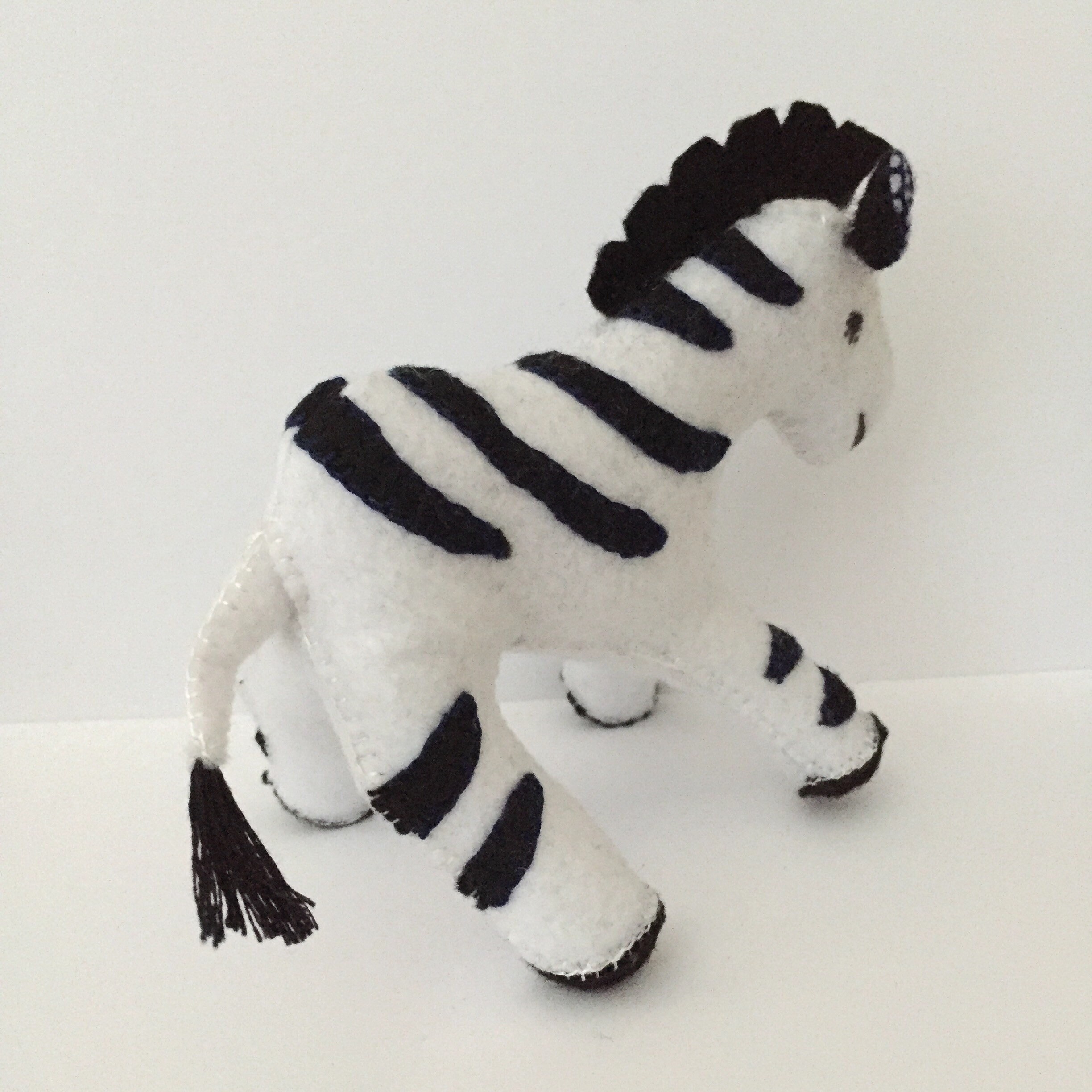 Felt Zebra Sewing Pattern Plushie Toy Tutorial | Etsy UK