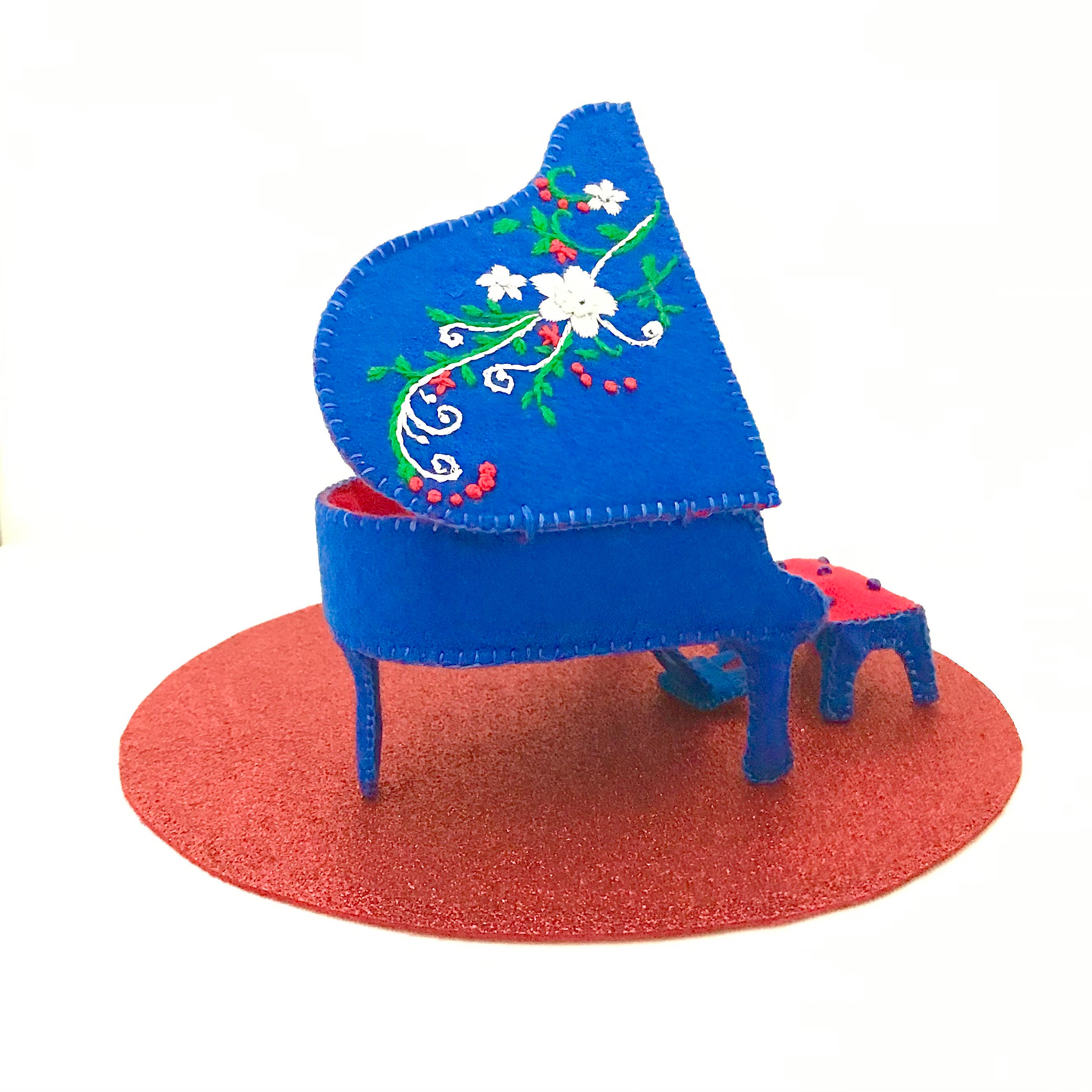 Felt Grand Piano Sewing Pattern Desk Display Mini Piano - Etsy UK