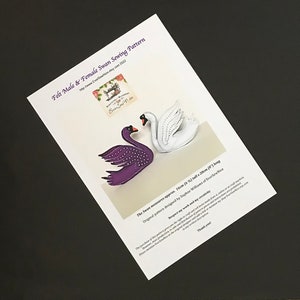 Felt Swan Sewing Pattern Tutorial Plushie Toy Decor Male - Etsy UK