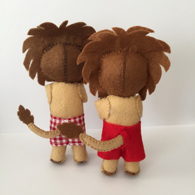 Felt Lion Sewing Pattern Lion Plushie Felt Lion Toy Lion - Etsy