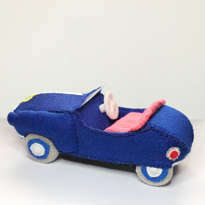 Felt Sports Car Sewing Pattern: DIY Kids Room Decor (PDF Pattern) - Etsy