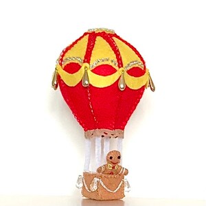 Felt Hot Air Balloon Sewing Pattern, PDF, Kidsroomdecor, Keepsake ...