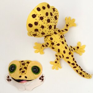 Felt Gecko PDF Sewing Pattern Embroidered Gecko, Holiday Hand Sewing ...