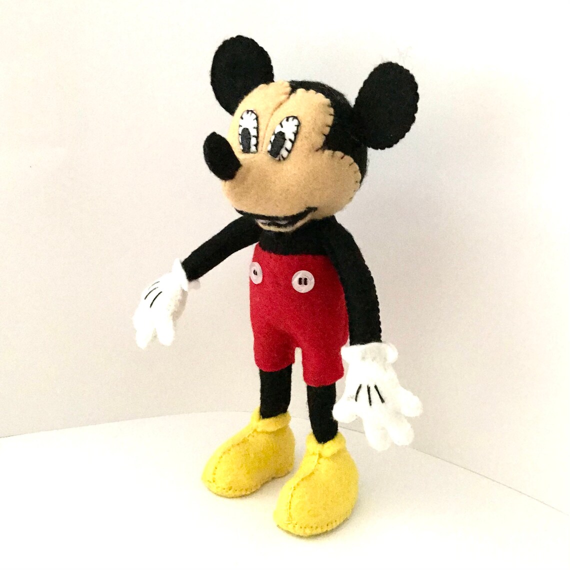 Felt Mickey Mouse Sewing Pattern Felt Mouse Disney Cartoon - Etsy