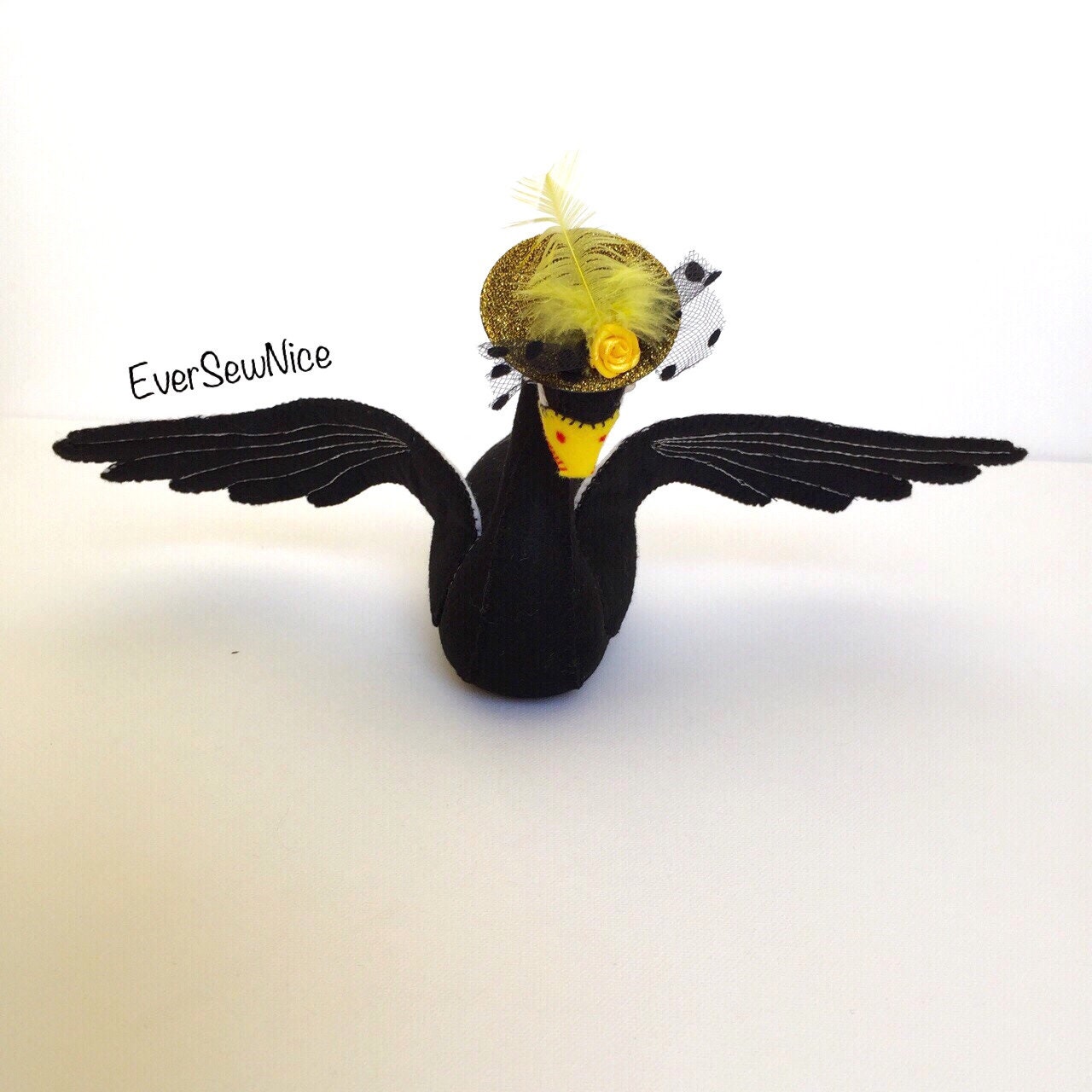 Felt Swan Sewing Pattern Tutorial Felt Plushie Toy Swan | Etsy