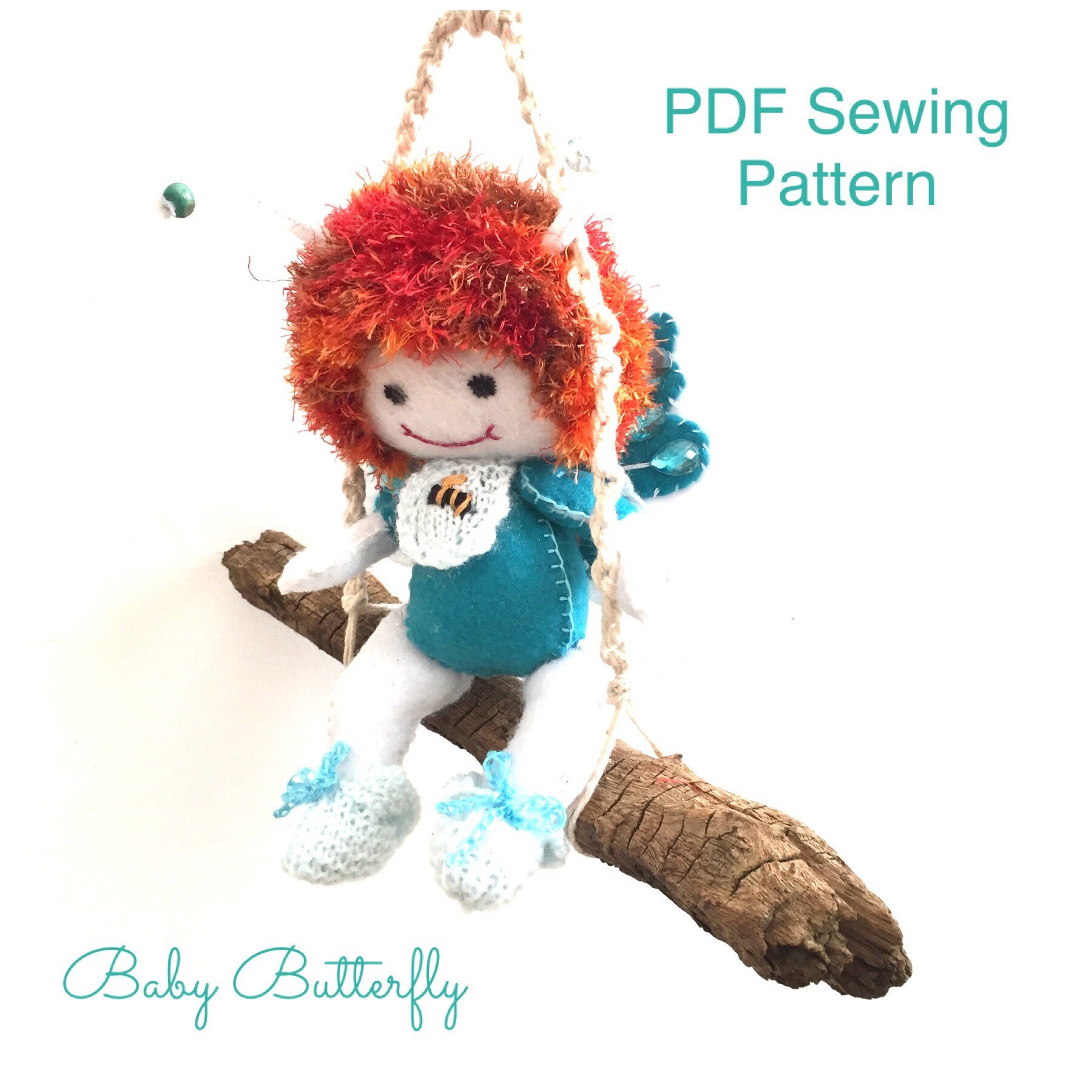 Felt Baby Butterfly Sewing Pattern Sewing Tutorial | Etsy UK