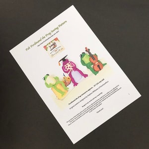 Ferdinand Frog PDF Sewing Pattern Felt, Plushie, Character, Pattern ...