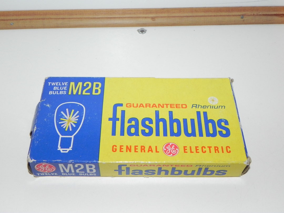 Vintage GE Flashbulbs 12 Pack M2B Blue Bulbs in Original Box - Etsy
