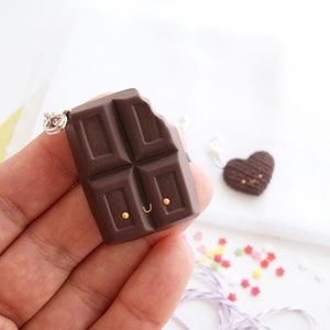 Kawaii Chocolate Keychain, Polymer Clay Friends Keyring - Etsy