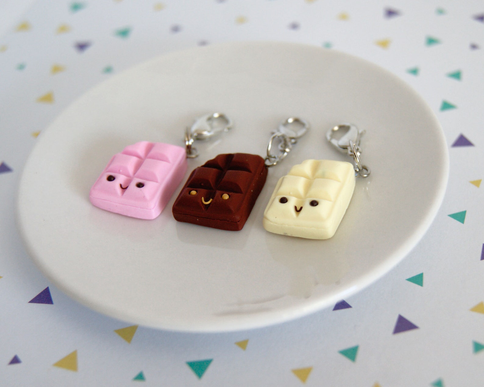 Cute Chocolate Bars Charms Kawaii Polymer Clay Chocolate - Etsy