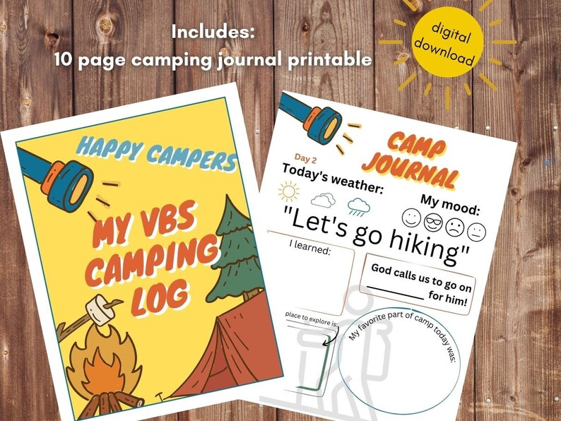 Happy Campers VBS Program - Digital Download - Etsy