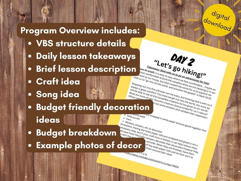 Happy Campers VBS Program - Digital Download - Etsy