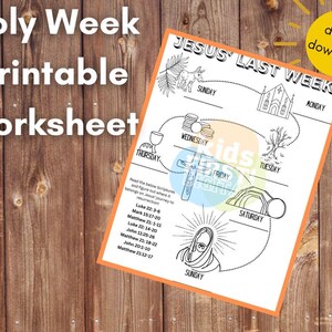Holy Week Printable - Etsy