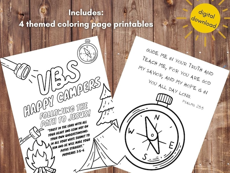 Happy Campers VBS Program - Digital Download - Etsy
