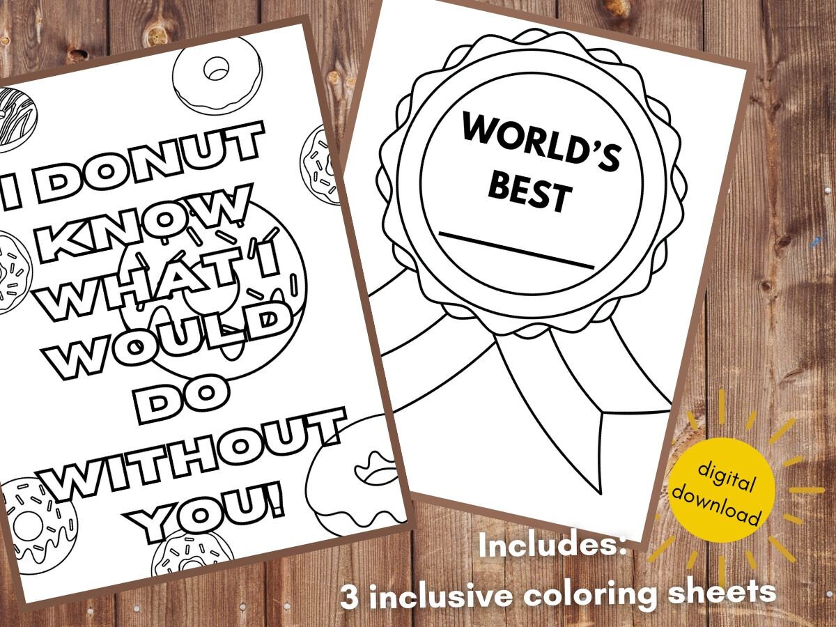 Father's Day Printables - Inclusive Wording! - Etsy