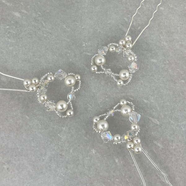 Heart Hair Pins - Etsy