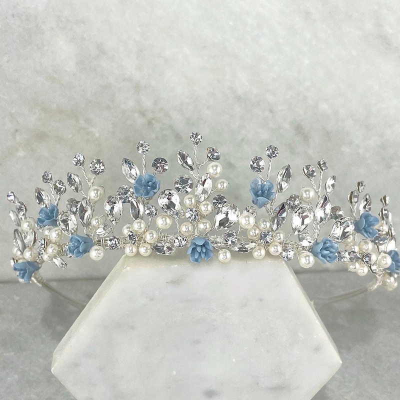 Blue Tiara - Etsy