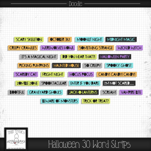 Halloween Word Art - Etsy