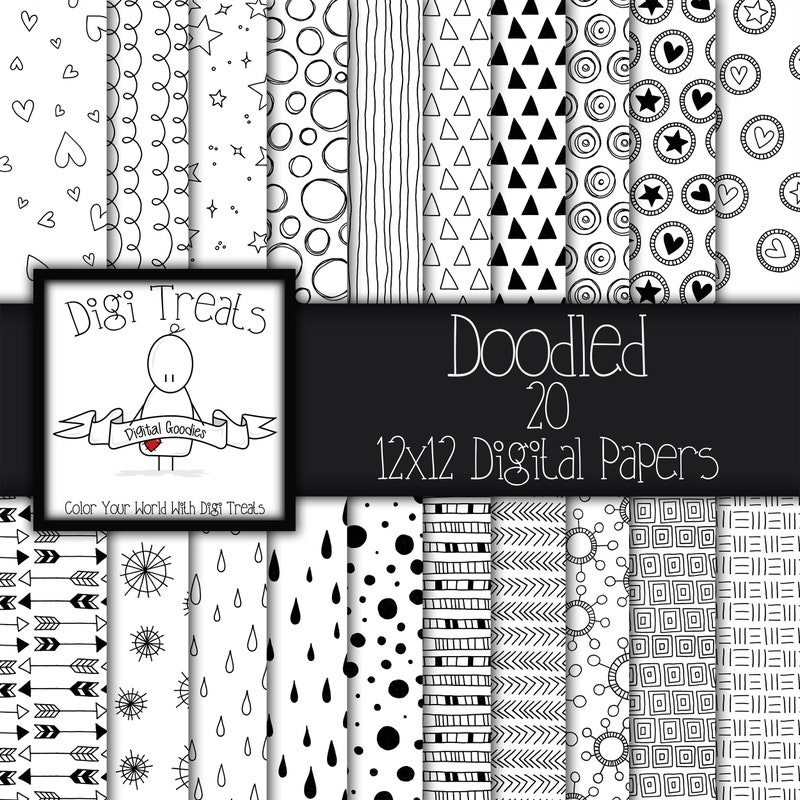 Digital Scrapbook Paper - Etsy