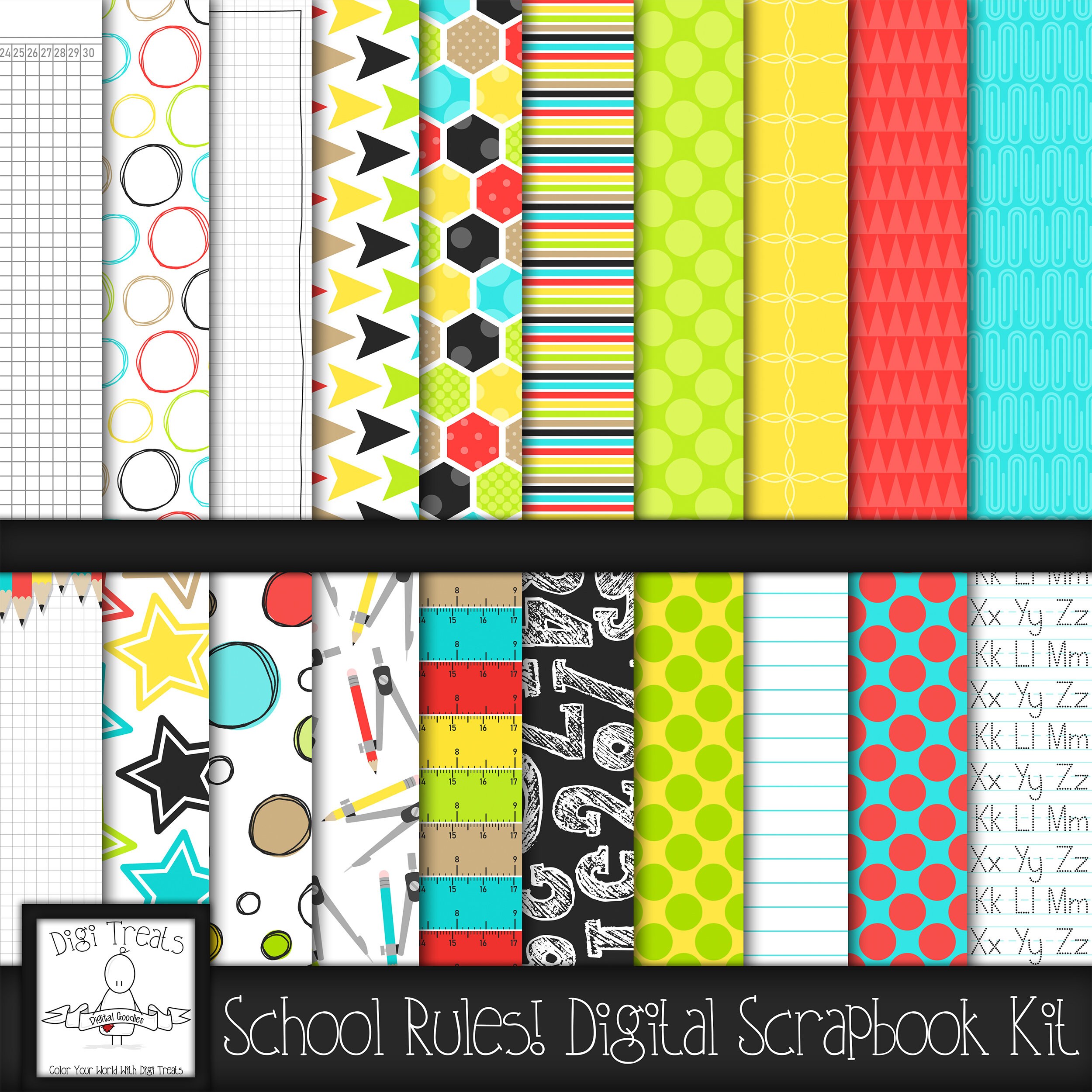School Rules Scrapbook Kit. School Themed Scrapbook Kit - Etsy UK