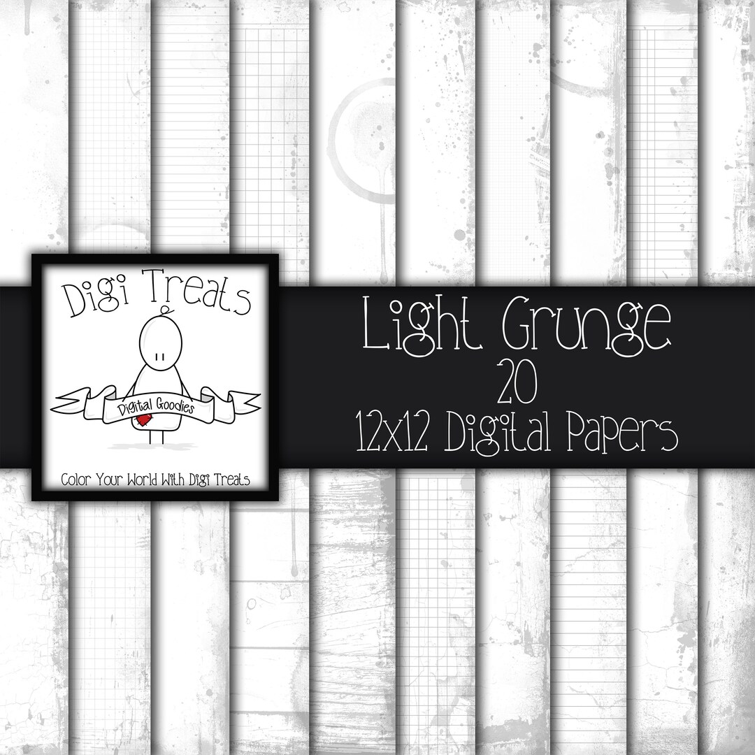 Light Grunge Digital Scrapbook Paper. Scrapbooking Papers, JPEG 12x12 ...