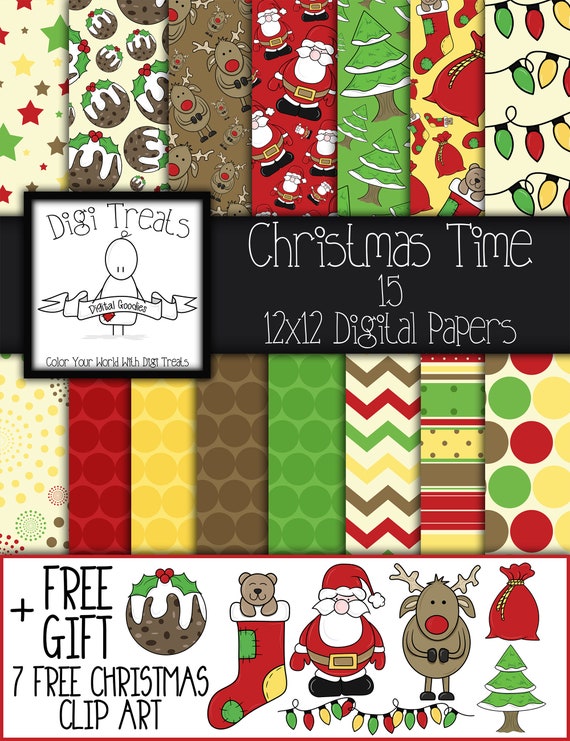 Free Christmas Digital Scrapbooking Downloads