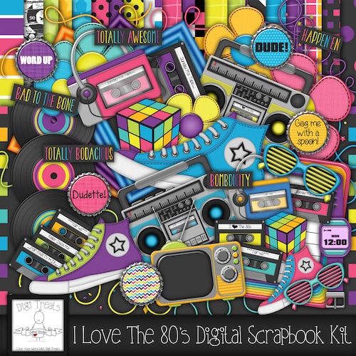 80's Digital Clip Art Instant Download - Etsy