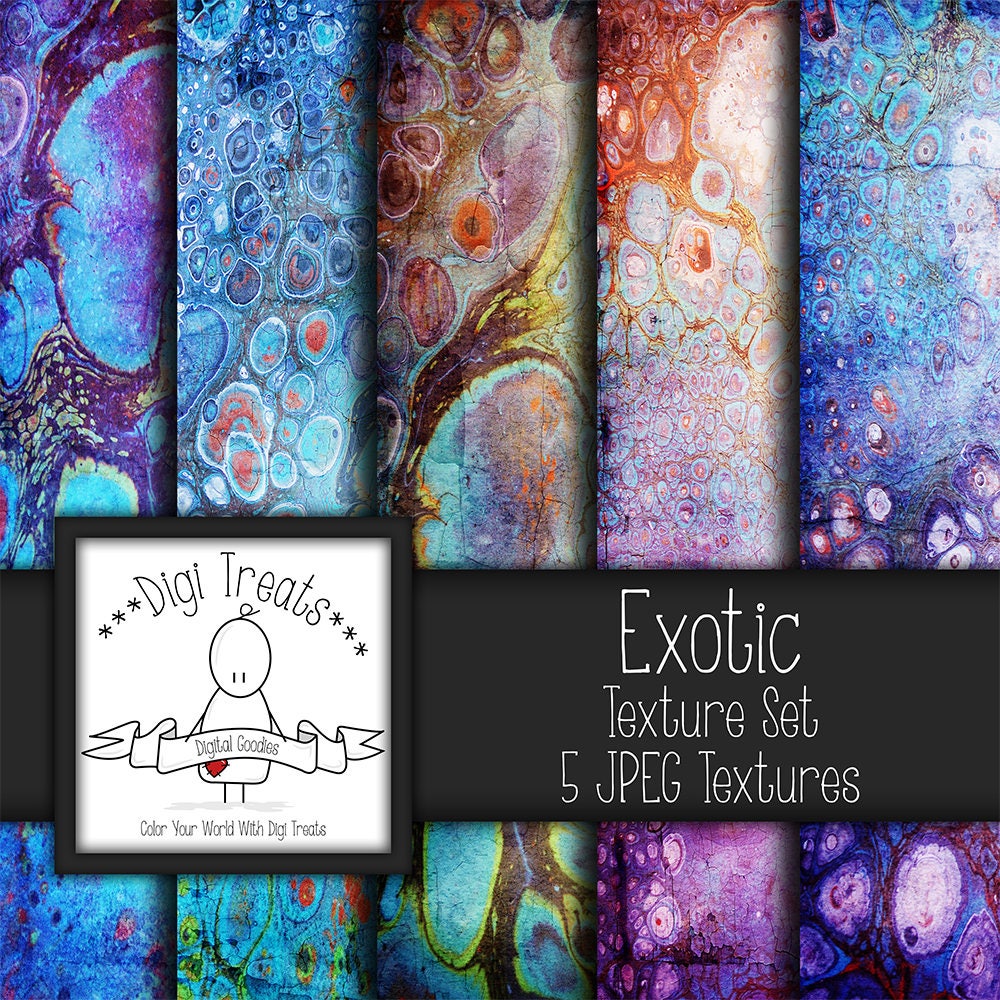5 Digital Textures Exotic Textures JPEG Photography - Etsy UK