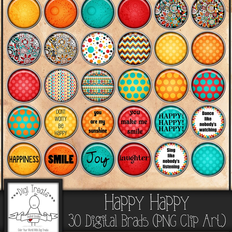 Scrapbooking Brads - Etsy