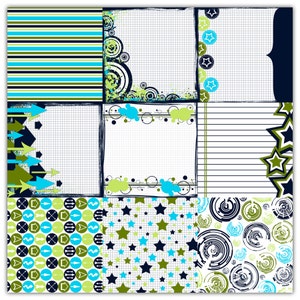 WHATEVER 12x12 Digital Scrapbook Paper, Scrapbooking, Card Making ...