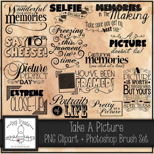 Memories Word Art Scrapbooking Card Making Photo Overlay - Etsy