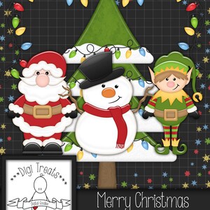 Merry Christmas Digital Scrapbook Kit. Holiday Themed Scrapbook Kit ...