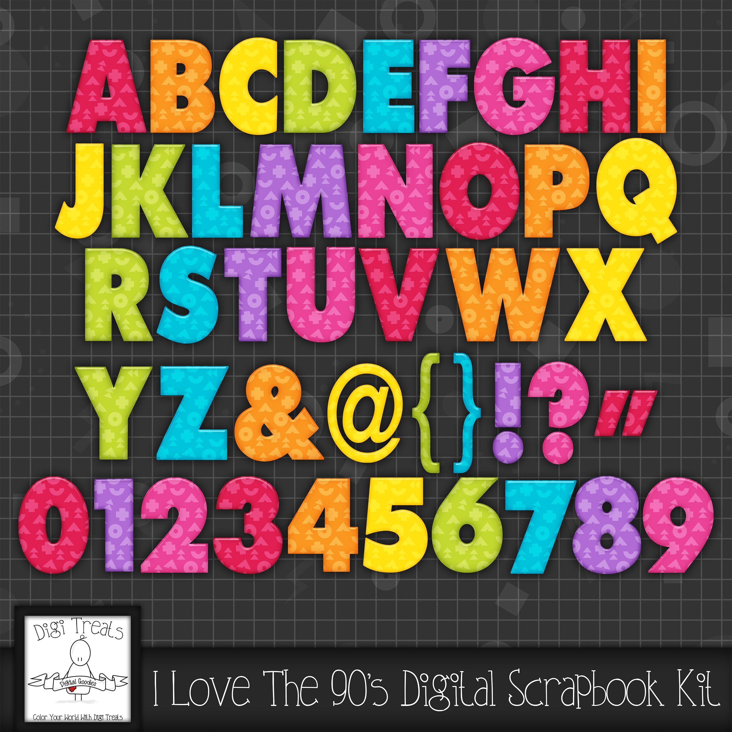 I Love the 90s Digital Scrapbook Kit. 1990s Themed Scrapbook - Etsy ...